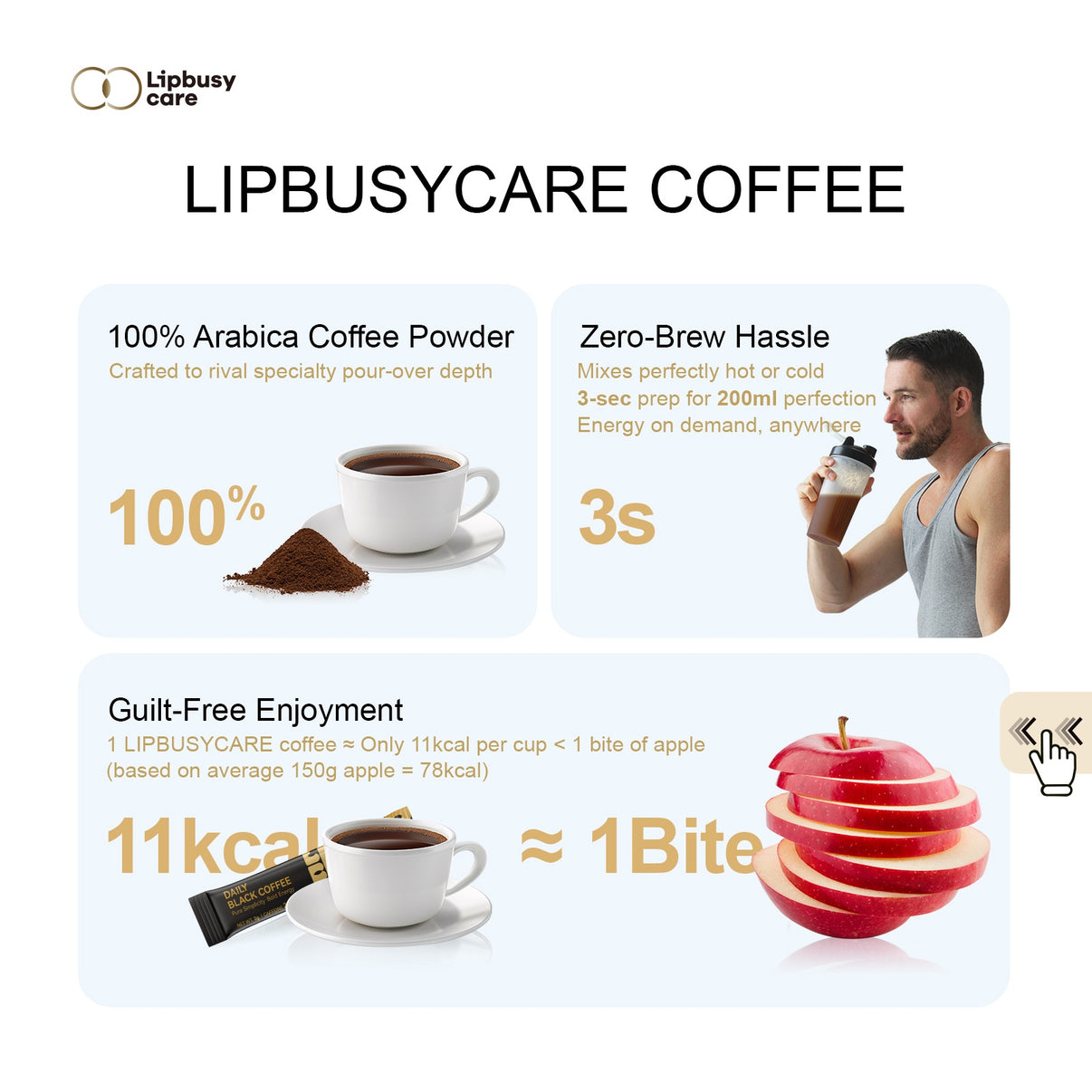 Lipbusycare™ Probiotic Instant Coffee (3-Flavor Collection)